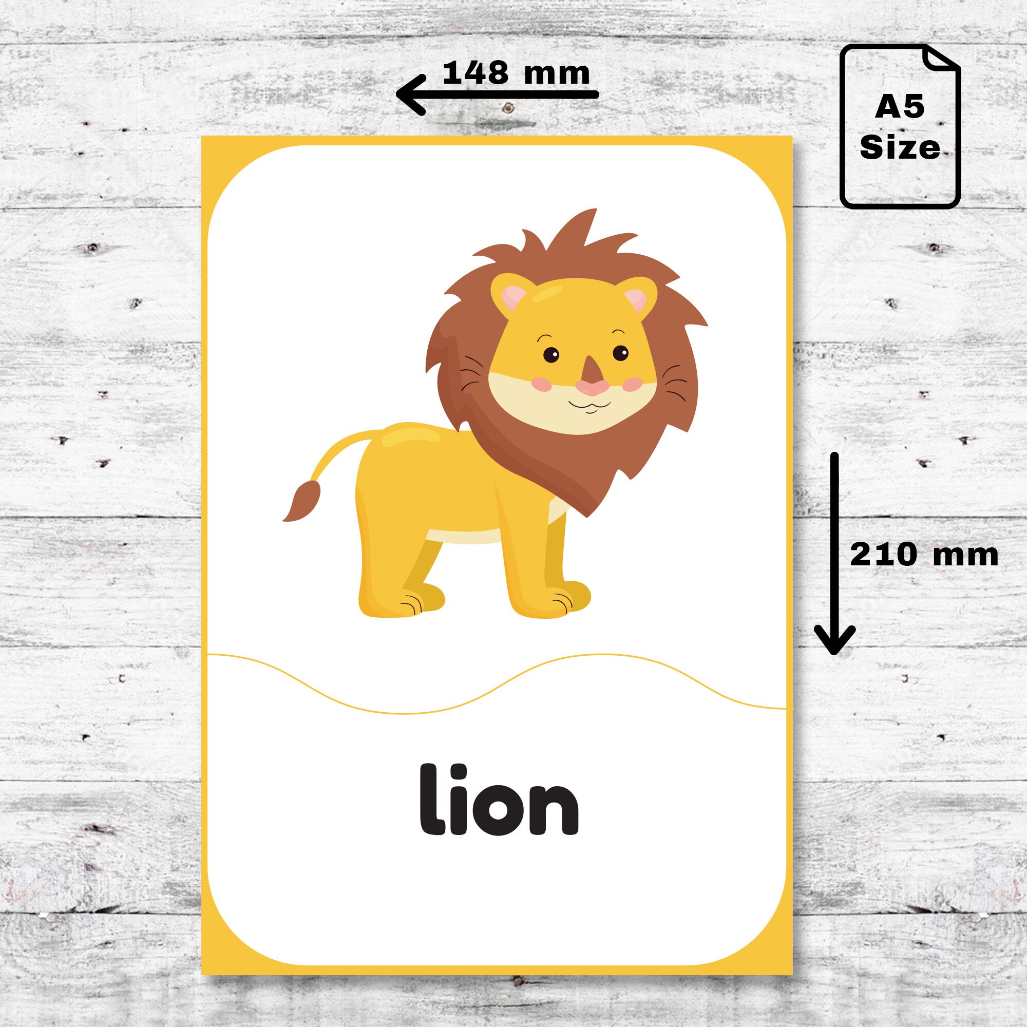 33 Printable Kindergarten Animal Flashcards, Forest Animals Flash Cards ...