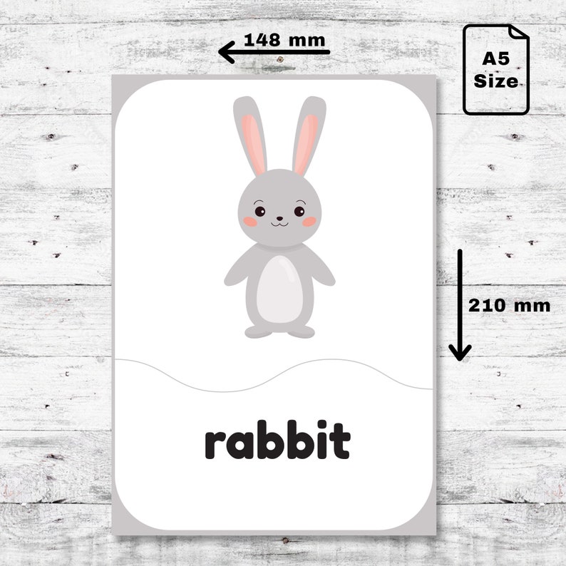 33 Printable Kindergarten Animal Flashcards, Forest Animals Flash Cards ...