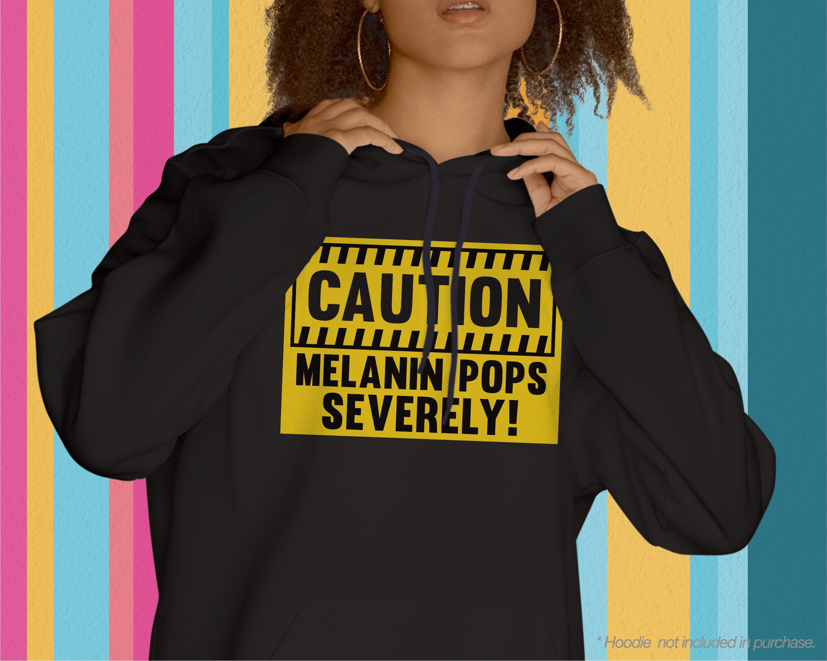 Melanin Pops Severely Caution Sign Png Cricut Or Silhouette Etsy