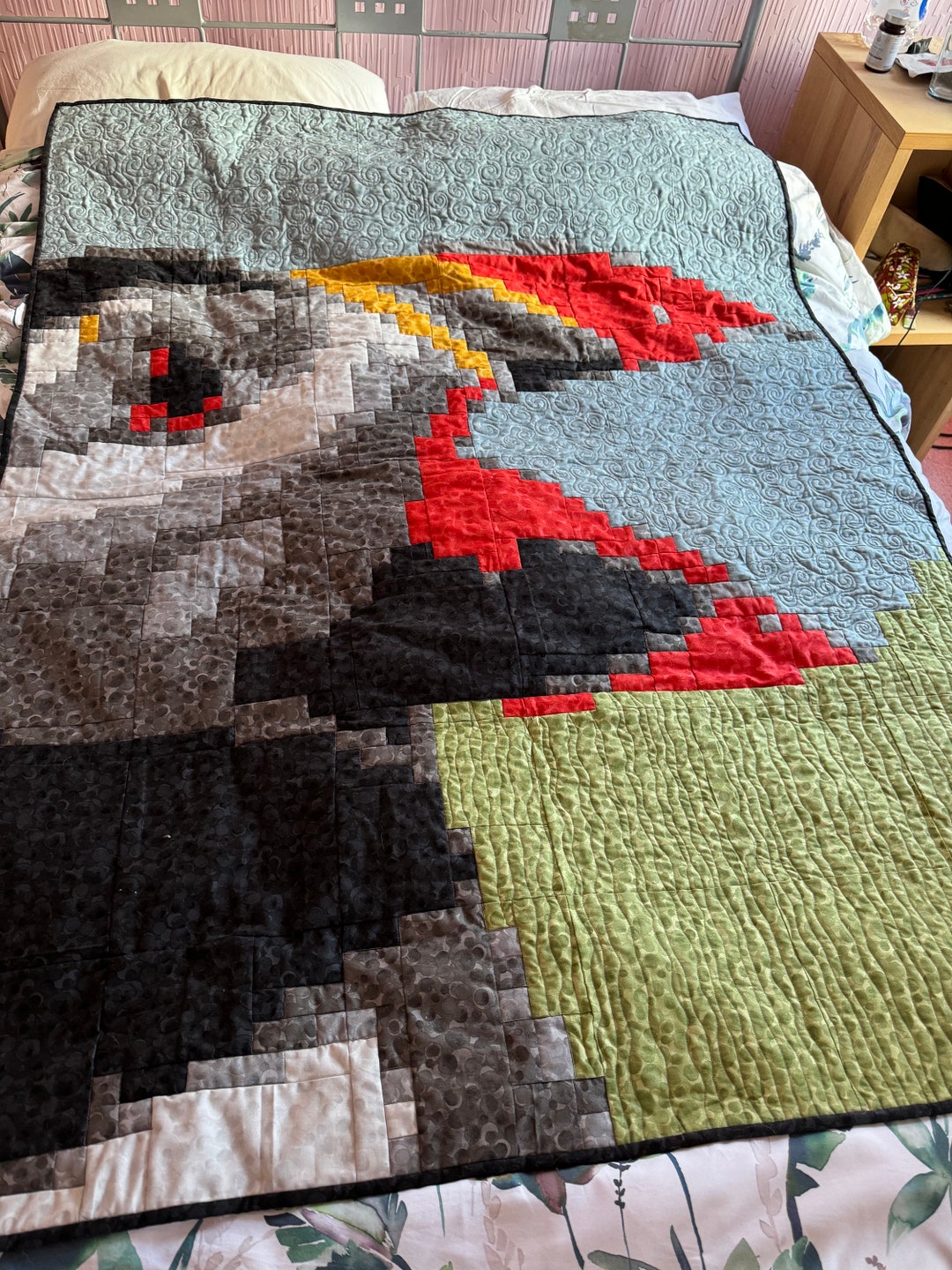 Puffin Patchwork Quilt - Etsy