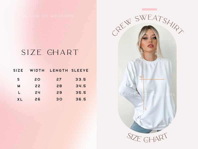 Modern Gildan 18000 Unisex Size Chart | Crewneck Size Chart | Minimal ...