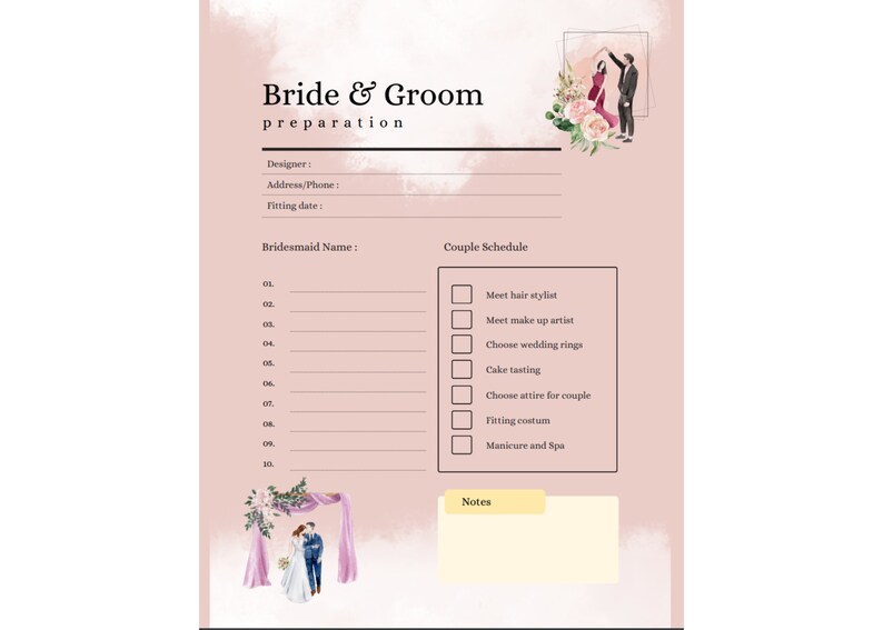 Wedding Planner Printable Printable Wedding Planner Kit - Etsy