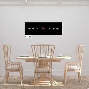 2025 Lunar Eclipse Blood Moon Pano Print - Astrophotography Wall Art ...