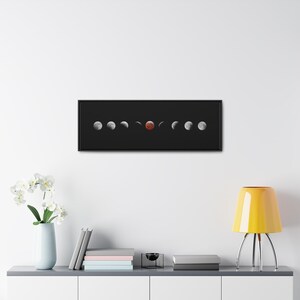 2025 Lunar Eclipse Blood Moon Pano Print - Astrophotography Wall Art ...