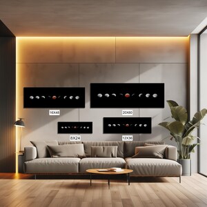 2025 Lunar Eclipse Blood Moon Pano Print - Astrophotography Wall Art ...