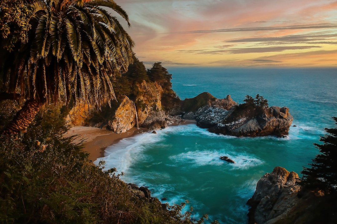 California Mcway Falls Photography Print - Enchanting Waterfall Wall ...