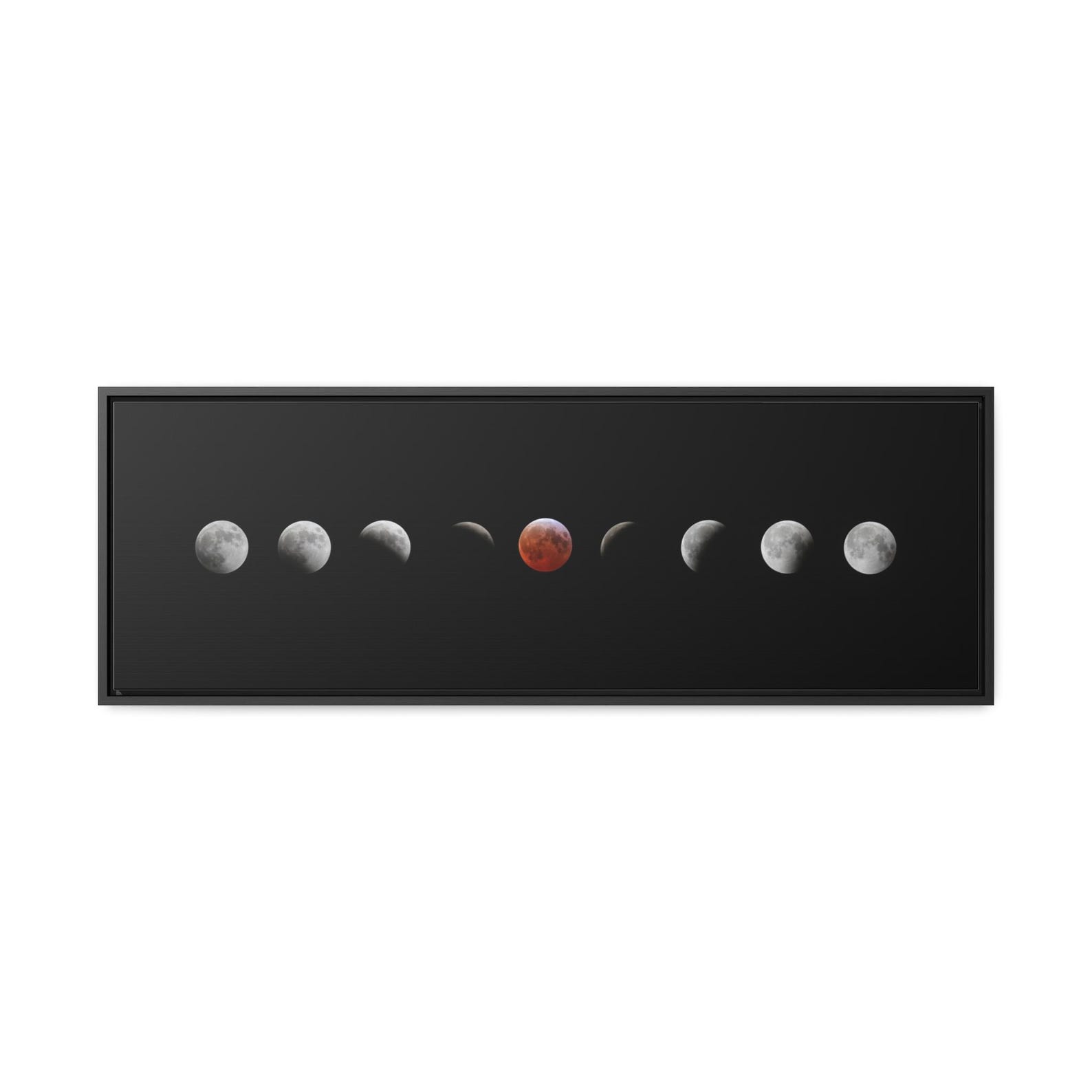 2025 Lunar Eclipse Blood Moon Pano Print - Astrophotography Wall Art ...