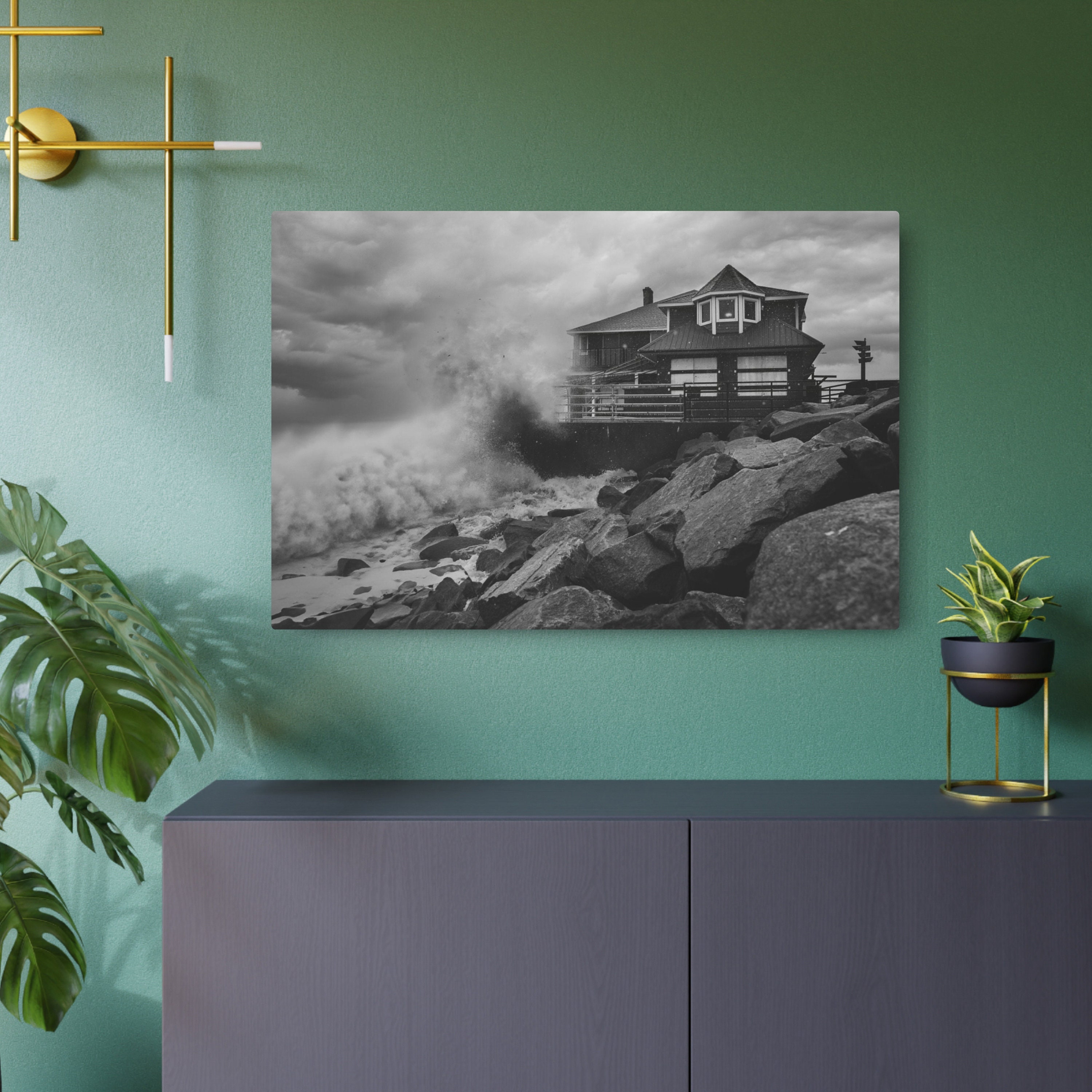 Stormy Photo of Lake Erie Hoaks Restaurant in Hamburg NY Buffalo NY ...