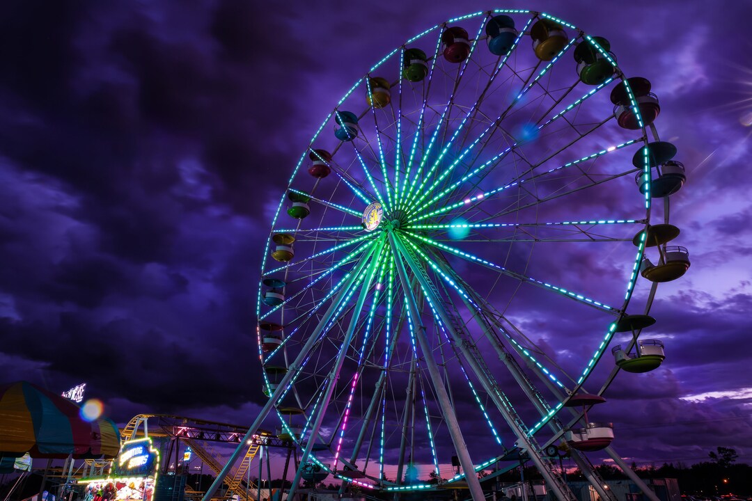 Ferris Wheel Print Carnival Art | Wall Decor Photography Prints | Erie ...