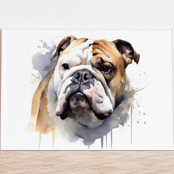 Bulldog Painting - Etsy