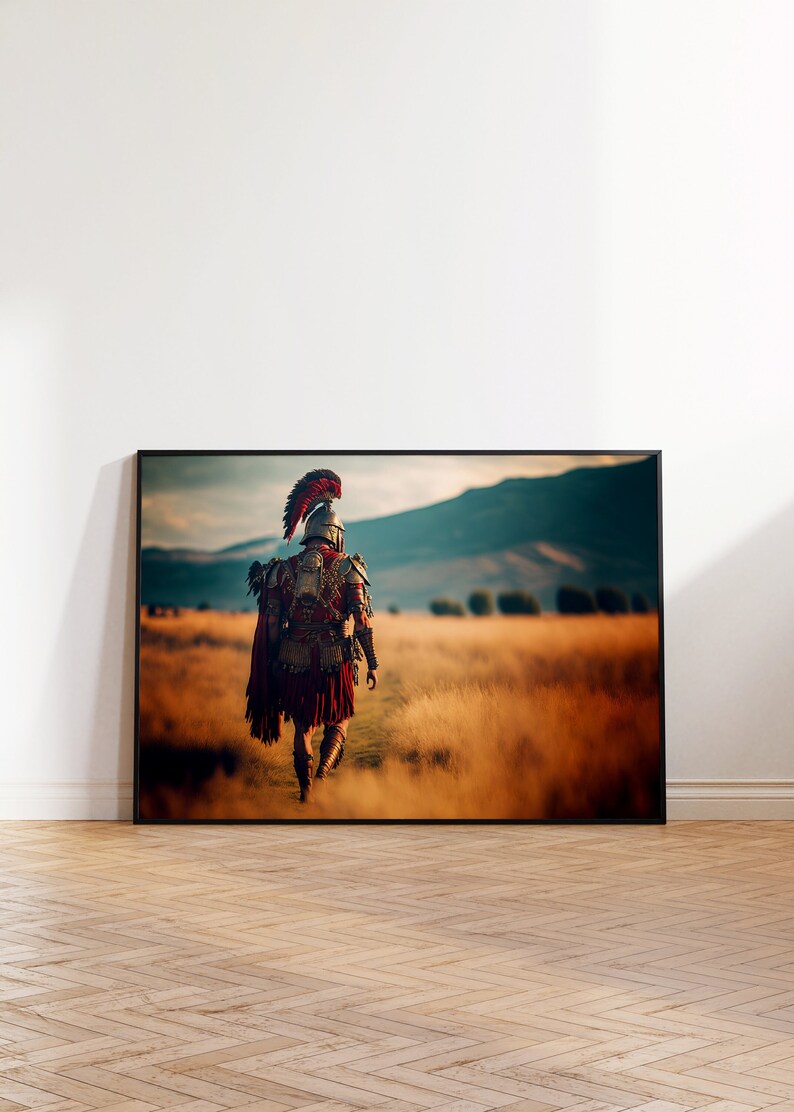 Roman Soldier Wall Art Gladiator Poster Ancient Rome - Etsy