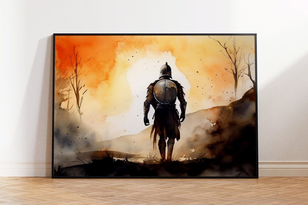 Gladiator Poster Ancient Rome Roman Soldier Wall Art Rome Poster ...