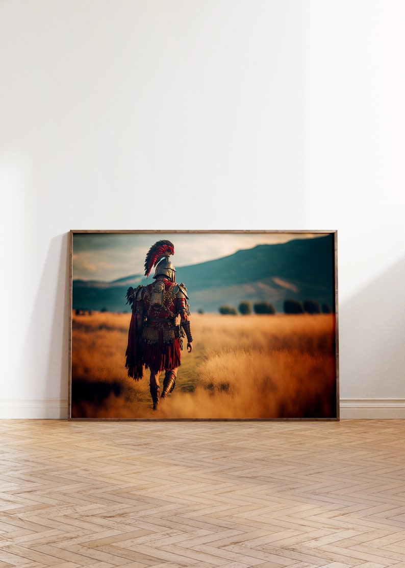 Roman Soldier Wall Art Gladiator Poster Ancient Rome - Etsy