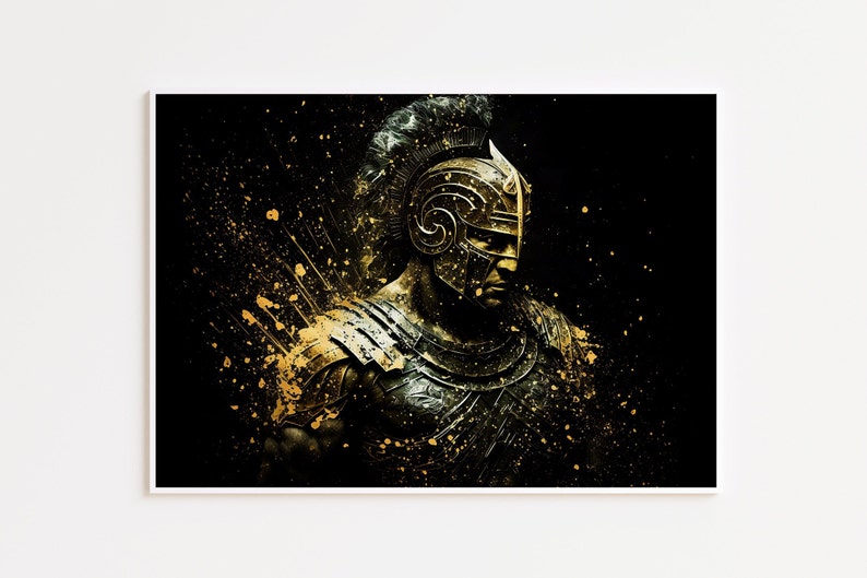 Roman Soldier Wall Art Gladiator Poster Ancient Rome - Etsy