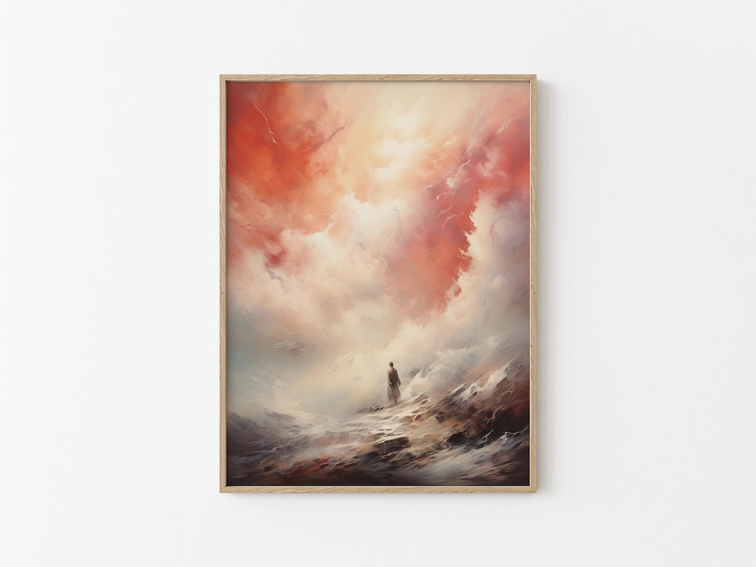 Moses Splitting the Red Sea, Moses Art, Moses Print, LDS Art ...