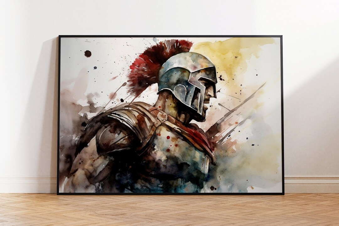 Gladiator Poster Ancient Rome Roman Soldier Wall Art Rome Poster ...