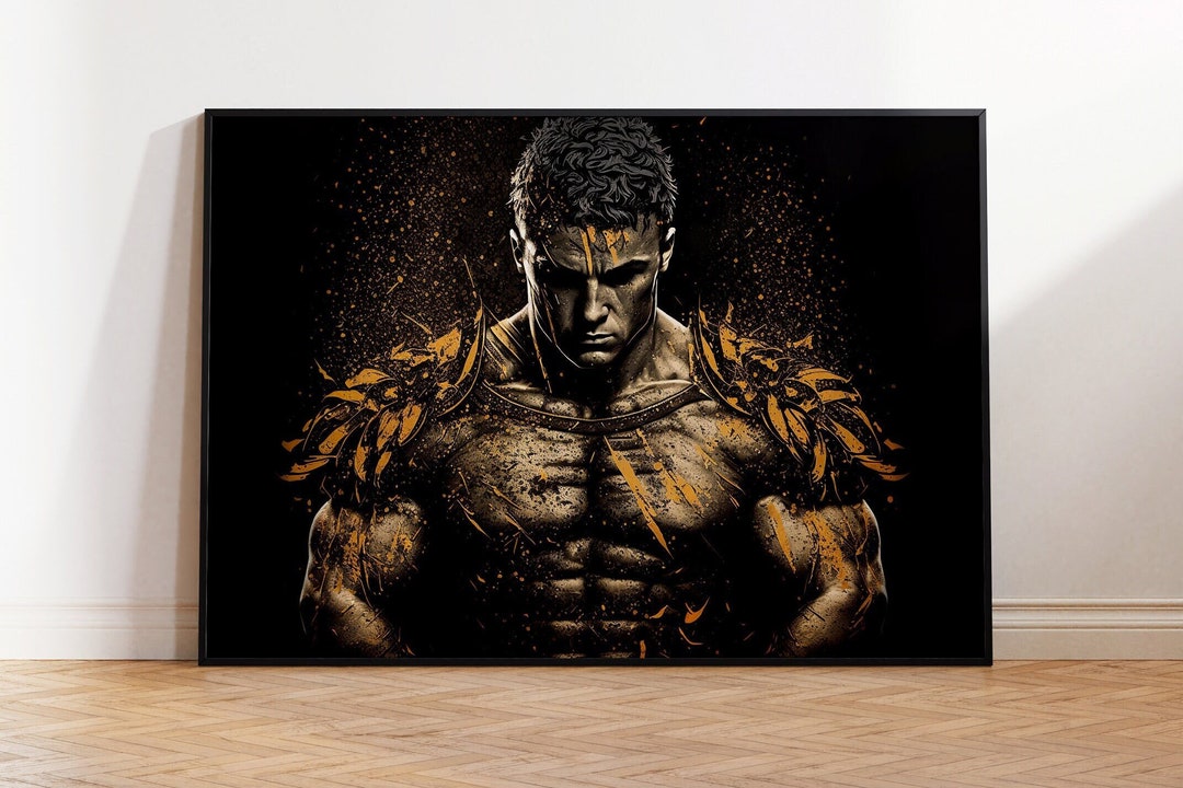 Gladiator Poster, Roman Soldier Wall Art, Ancient Rome, Colosseum Rome ...