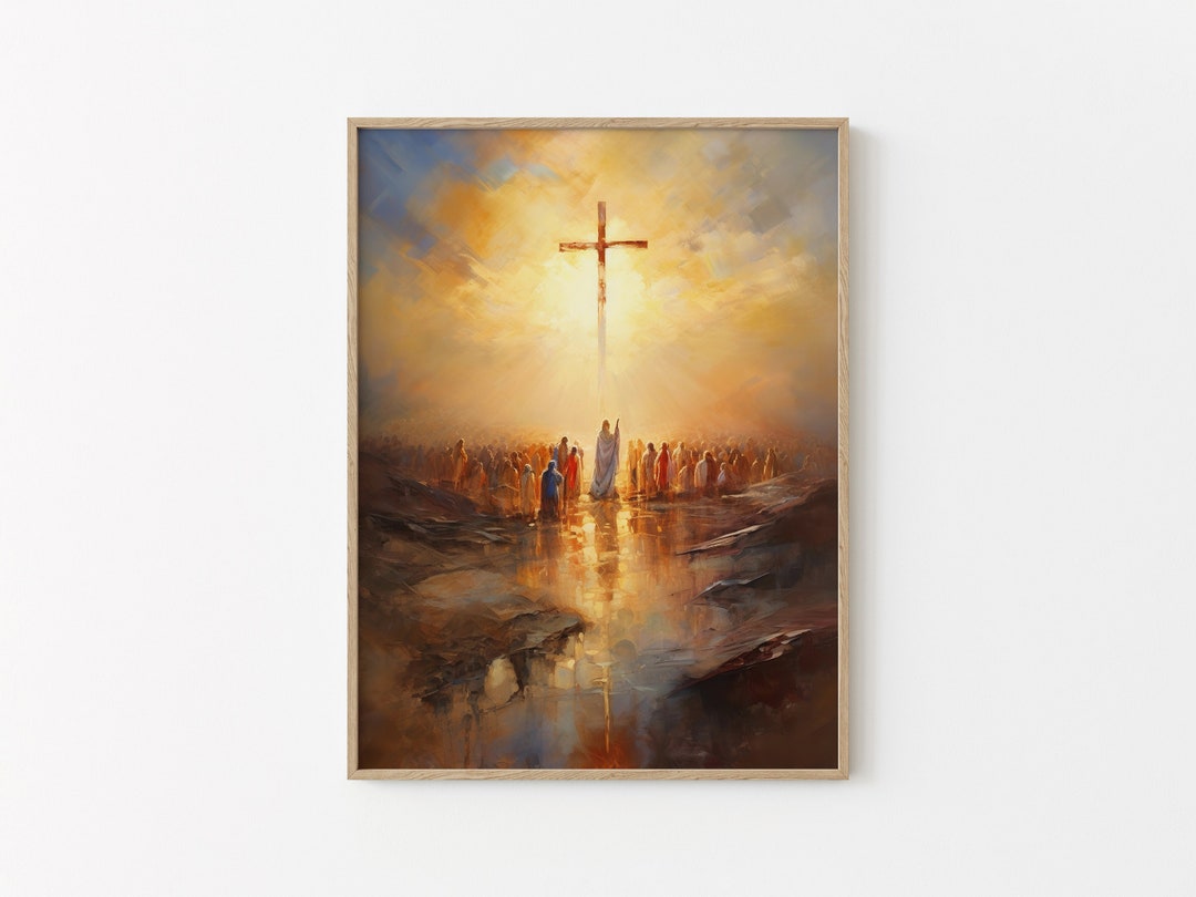 The Holy Cross, Jesus Christ, Abstract Christian Art, Minimalist ...