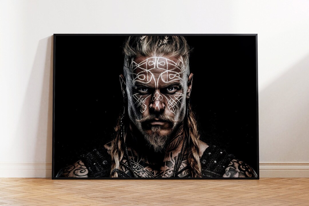 Viking Portrait Viking Norse Print Norse Viking Print Viking Norse Art ...