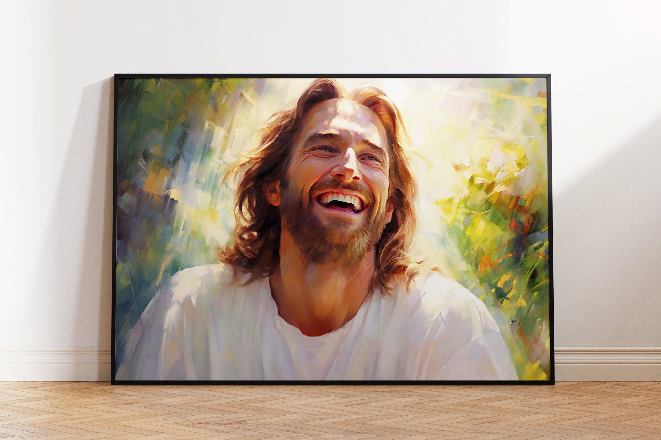 Laughing Christ Christ's Embrace Jesus Picture Jesus Painting Jesus Art ...