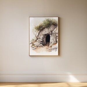 The Tomb is Empty, He is Risen, Jesus Christ, Christian Art Printable ...