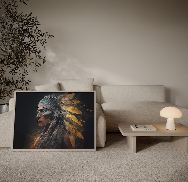 Native American Chief Poster: Mohawk, Cherokee, Comanche Art Print - Etsy