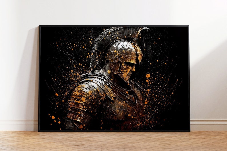 Roman Soldier Wall Art Gladiator Poster Ancient Rome - Etsy