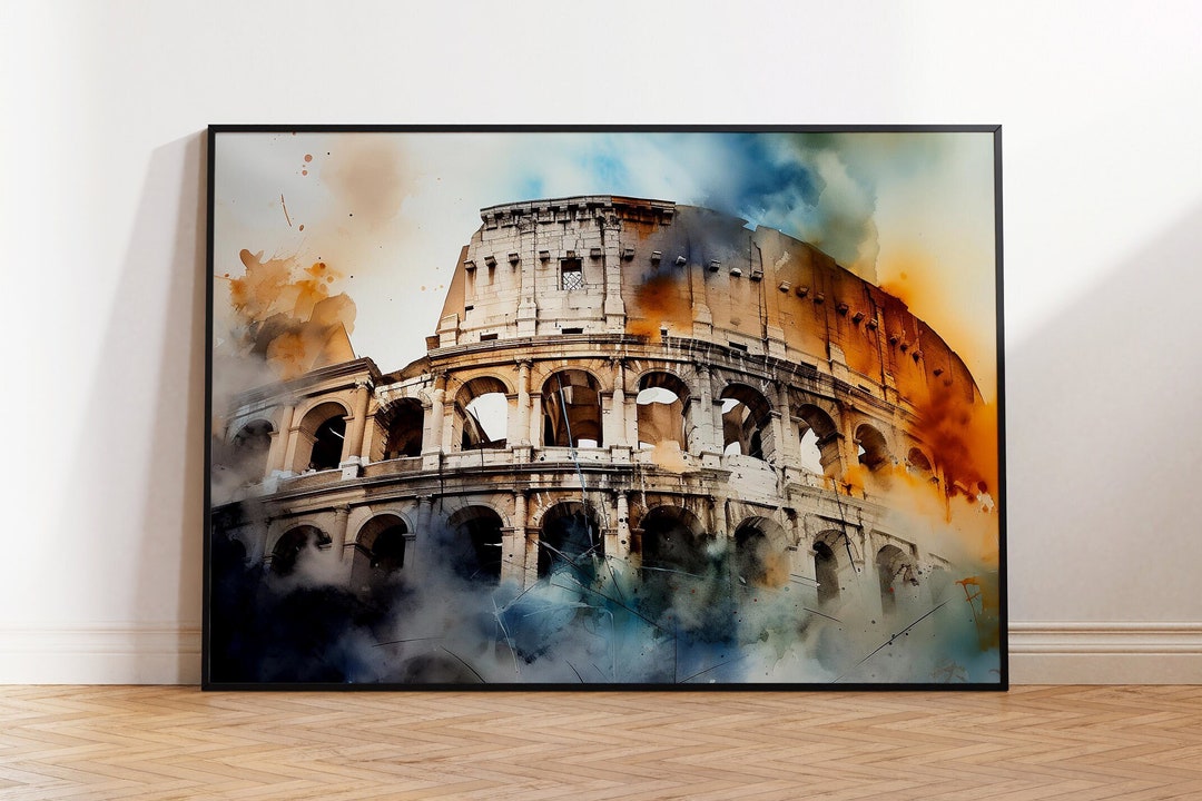 Colosseum Rome Ancient Rome Gladiator Poster Roman Soldier Wall Art ...