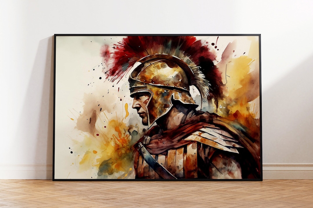 Gladiator Poster Ancient Rome Roman Soldier Wall Art Rome Poster ...
