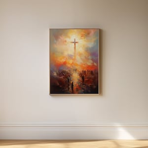 The Cross, Abstract Christian Art, Minimalist, Digital, Jesus Christ ...