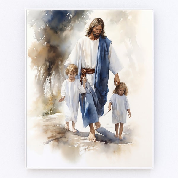 Jesus Laughing With Children - Etsy