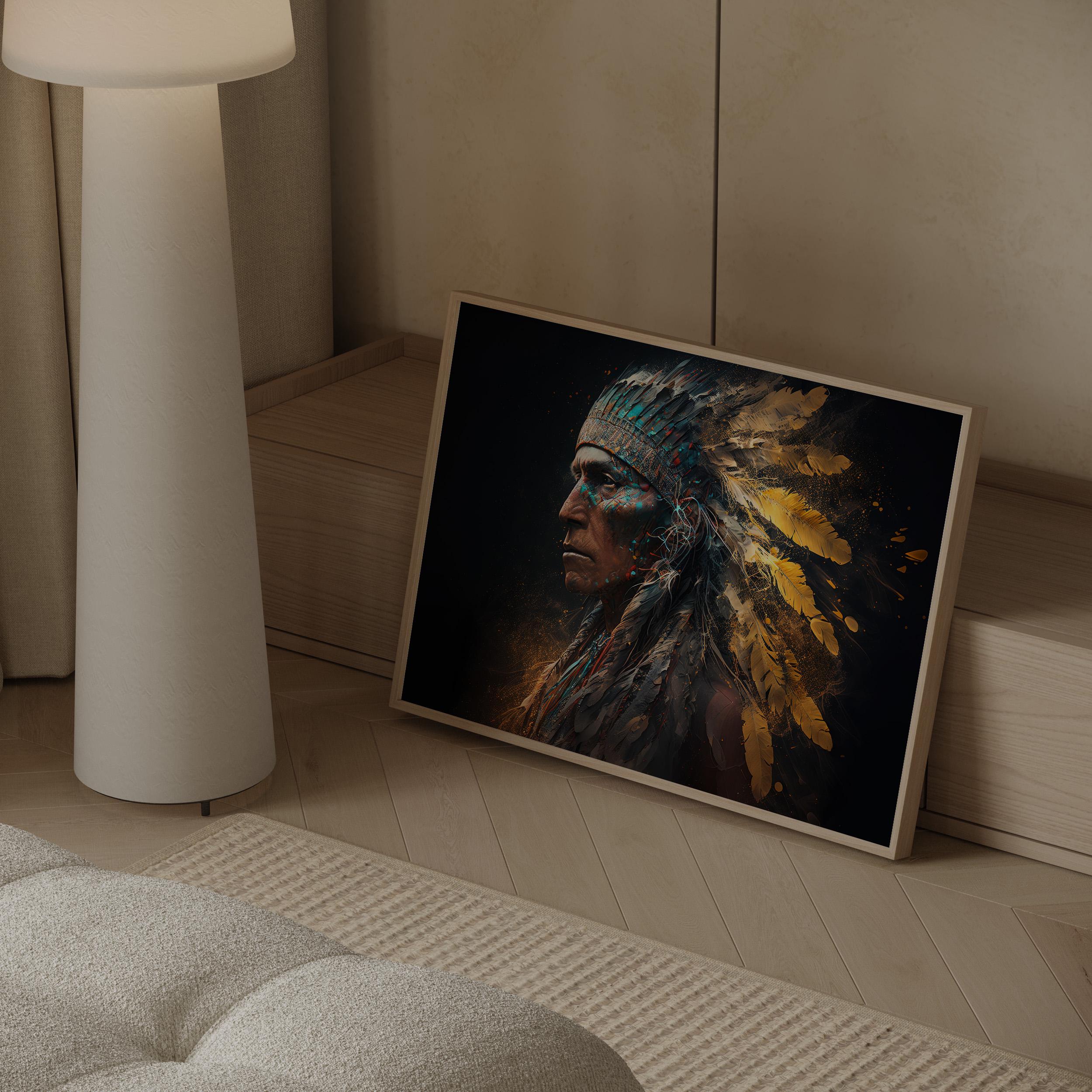 Native American Chief Poster: Mohawk, Cherokee, Comanche Art Print - Etsy
