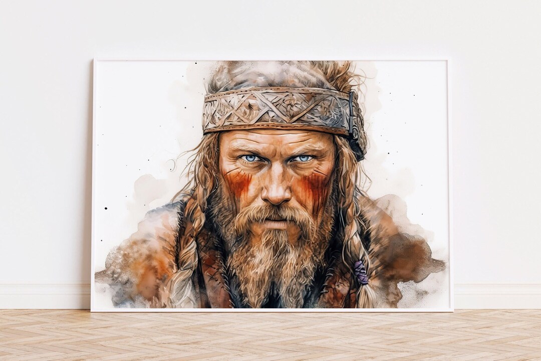 Wikinger Portrait Wikinger Wikinger Druck Wikinger Druck Wikinger Kunst ...