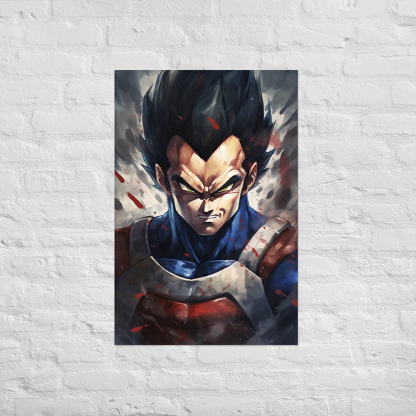 Dragon Ball Vegeta Poster - Etsy