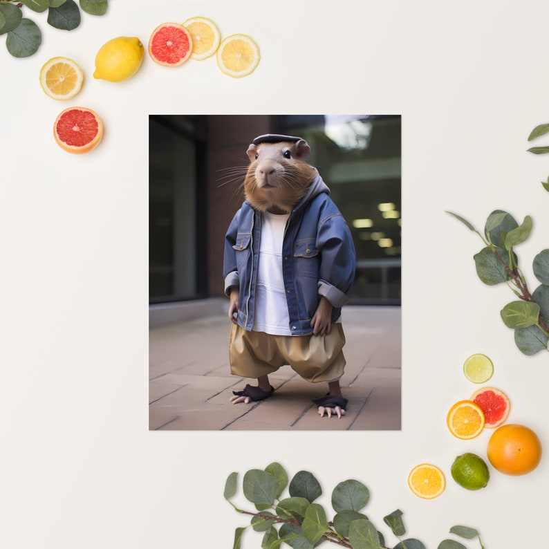 Capybara Poster Chill Capybara Meme | Teen Room Decor | Relaxed Animal ...