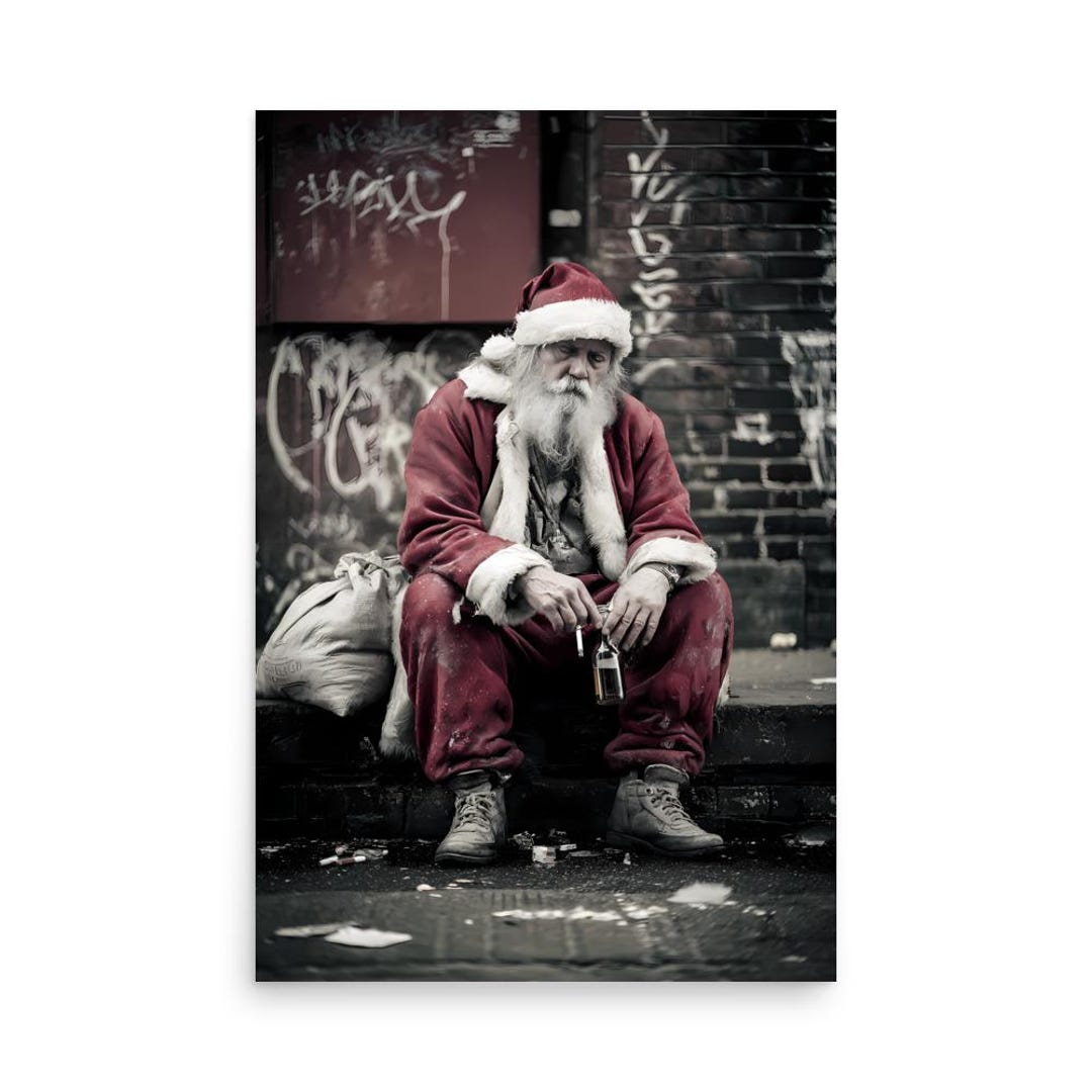 Christmas Poster Santa Claus - Decoration for the Christmas Season ...