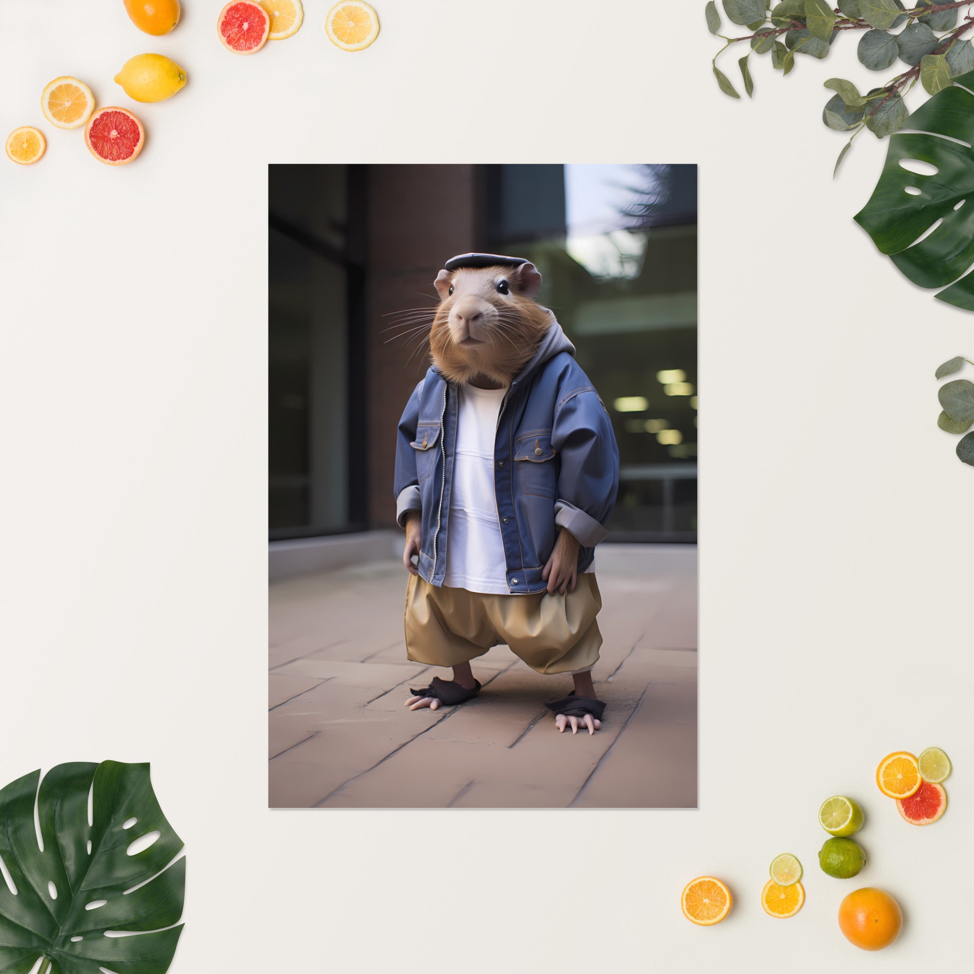 Capybara as a Teenager Poster Youth in Cute Form - Etsy