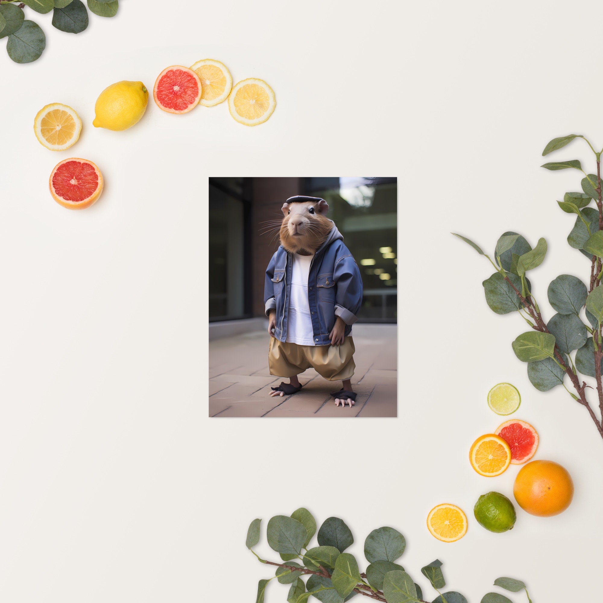 Capybara as a Teenager Poster Youth in Cute Form - Etsy
