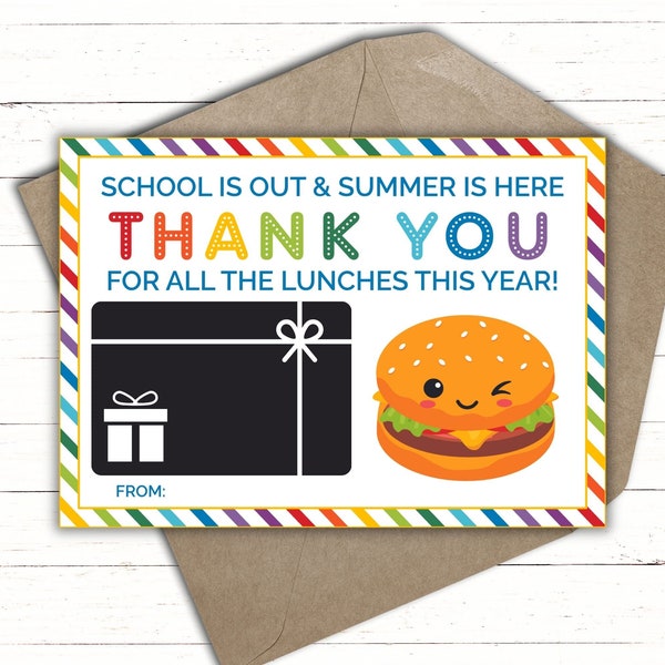 Cafeteria Thank You - Etsy