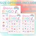30 Printable Unicorn Themed Bingo Cards | Unicorn Party Games | Unicorn ...