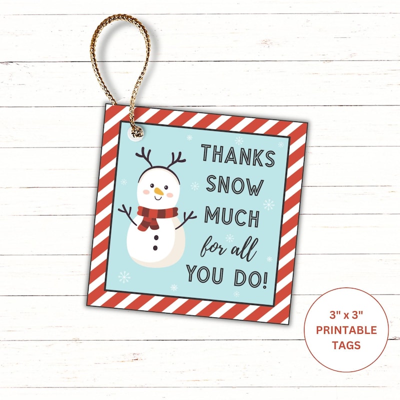 Thank You Snow Much - Etsy