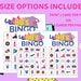 30 Printable 90's Themed Bingo Cards | Retro 90's Party Games | 90's ...