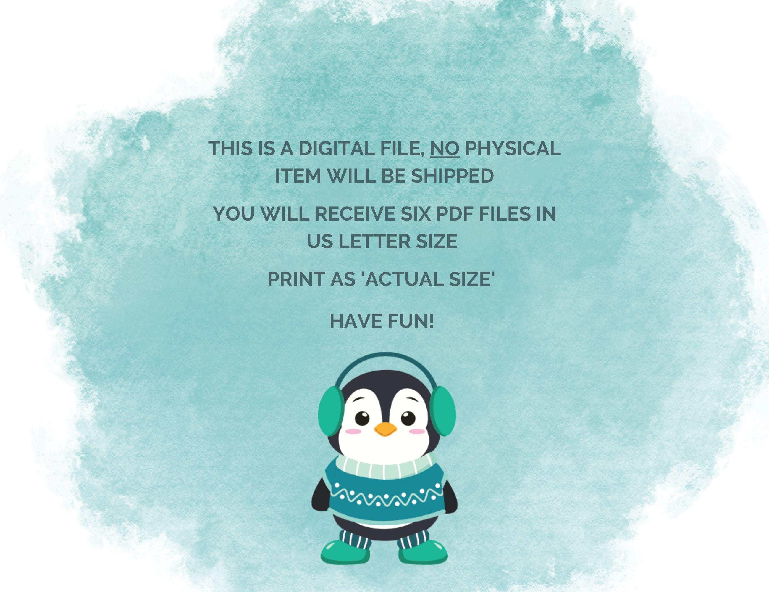 30 Printable Winter Themed Bingo Cards | Winter Party Games | Winter ...