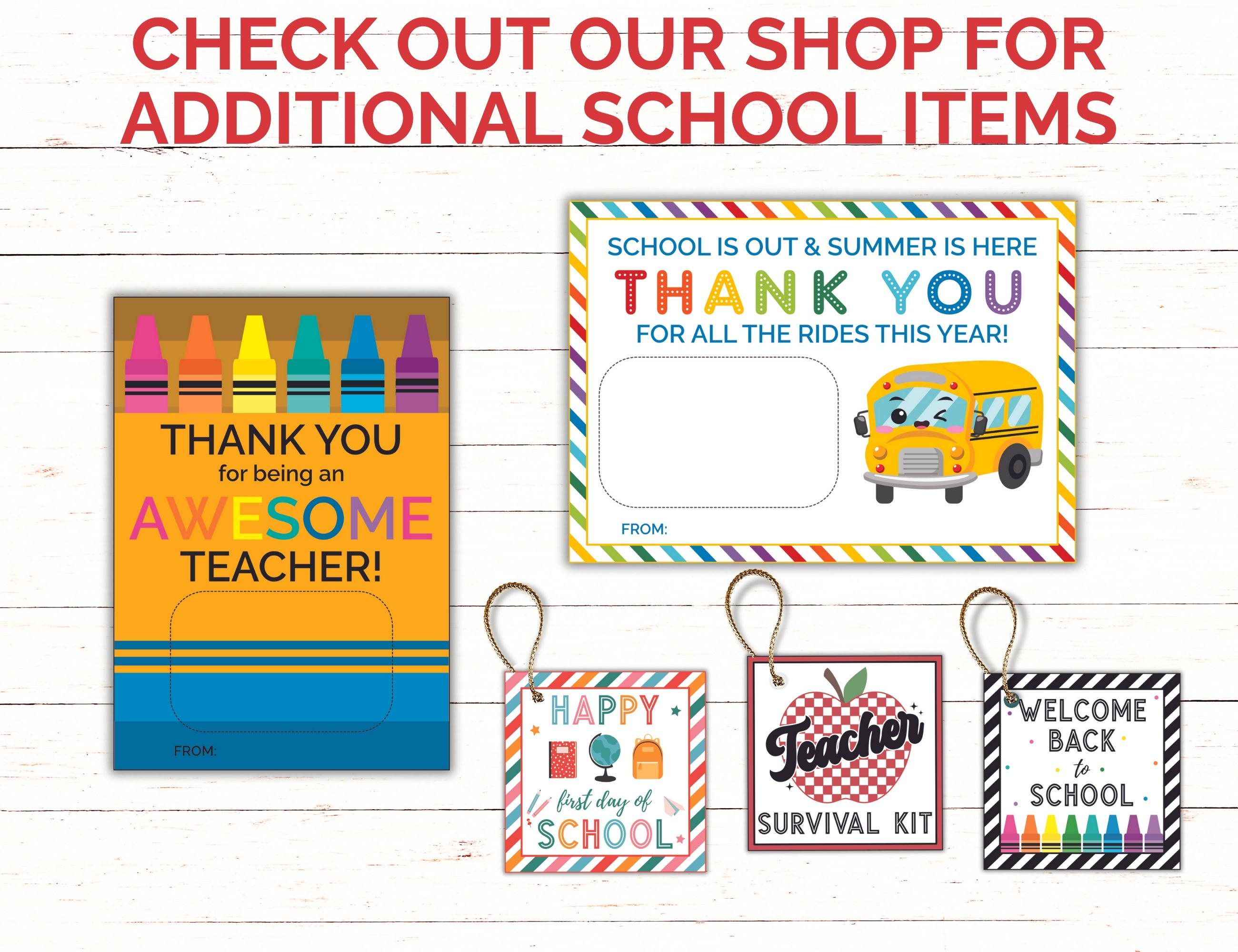 Happy 100th Day of School Gift Tags | Teacher Appreciation Tags ...