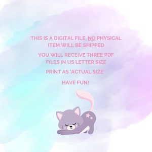 30 Printable Kitty Themed Bingo Cards | Kitty Cat Party Games | Cat ...