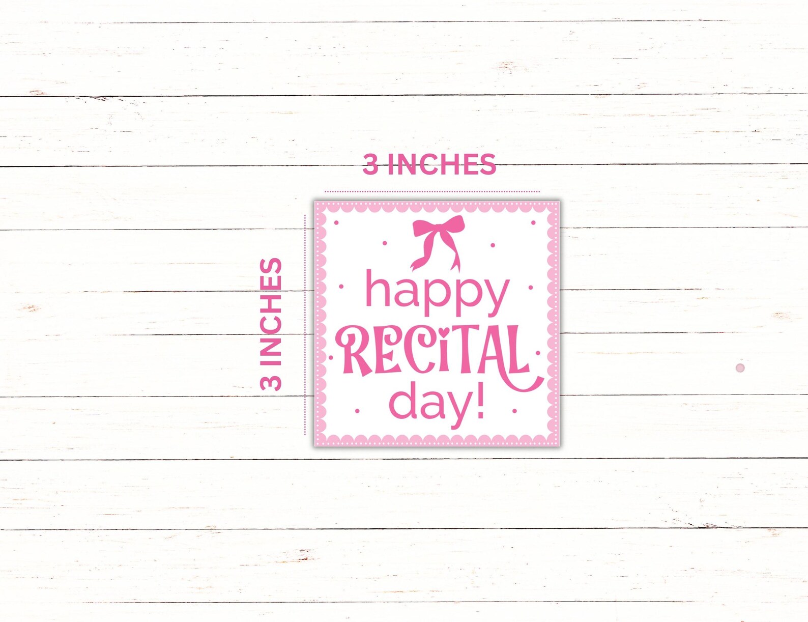 Printable Happy Recital Day Treat Tags | Ballerina Tags | Dance Recital ...