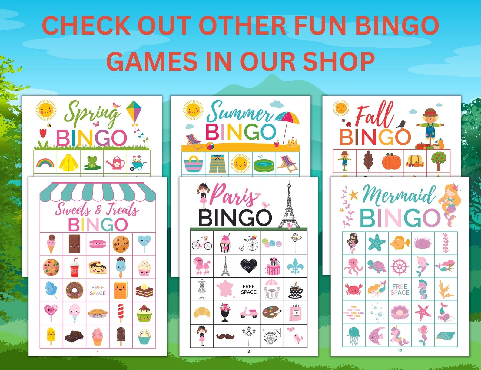 30 Printable Camping Bingo Cards | Camping Bingo for Kids | Family ...
