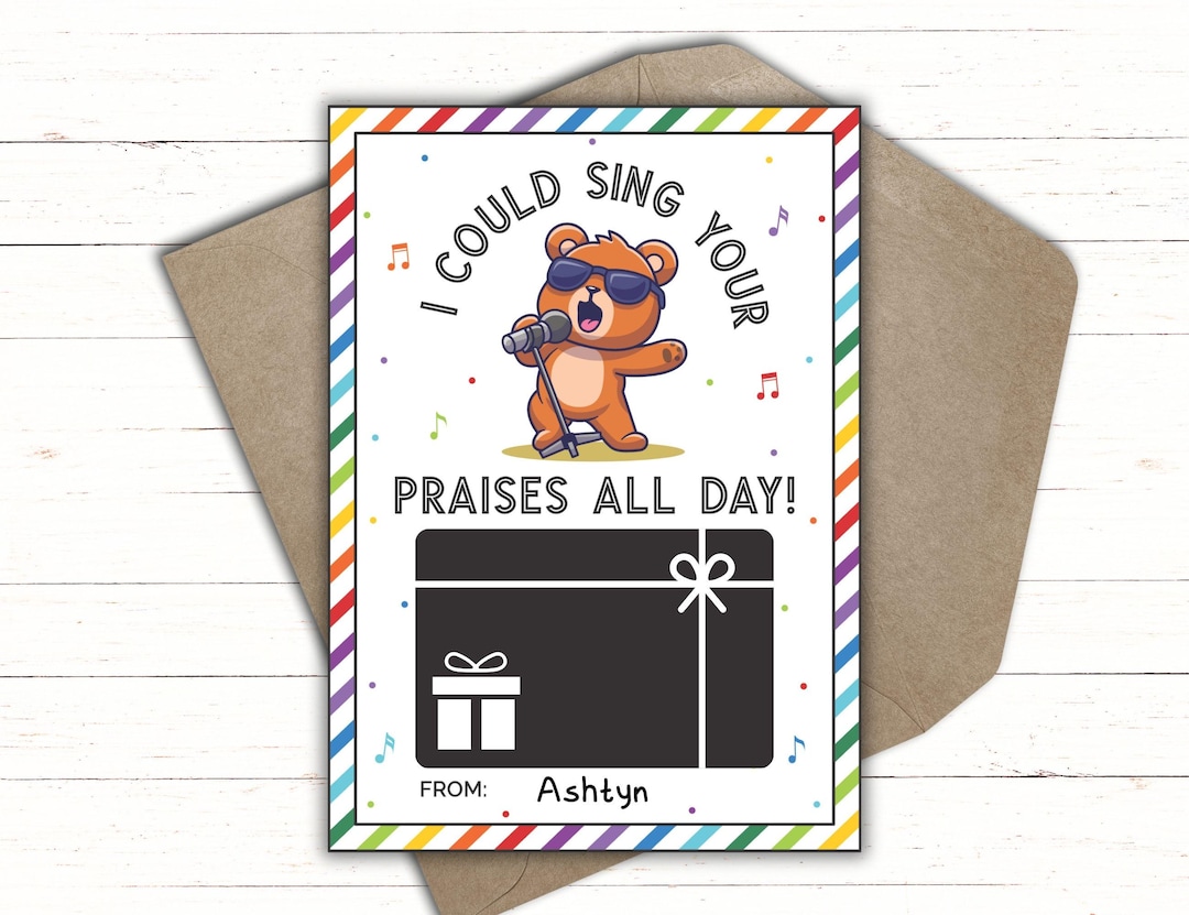 Music Teacher Appreciation Gift Card Holder | Music Teacher Gifts ...