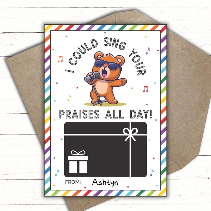 Choir Appreciation Cards - Etsy