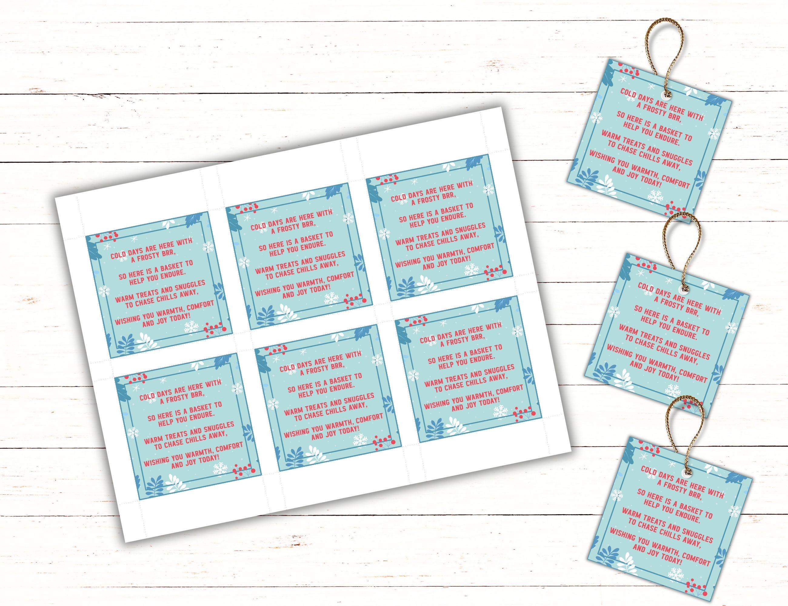 Brr Basket Gift Tag | Brr Box Printable | Brr Basket for Teachers ...